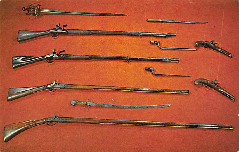 18th Century Muskets, Bayonets, Swords & Pistols Bennington Museum ...
