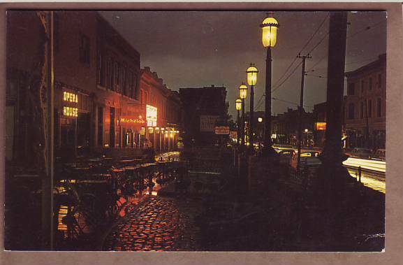 St Louis MO Gaslight Square Night View Olive and Boyle Opera house ...
