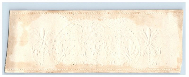 1870s Dresden Label Scrap Pure Linen Coat Of Arms Lion With Crown #6O ...