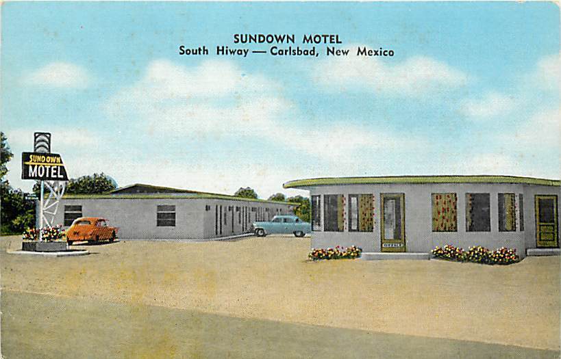 NM, Carlsbad, New Mexico, Sundown Motel, Kropp Co No 26935N | United ...