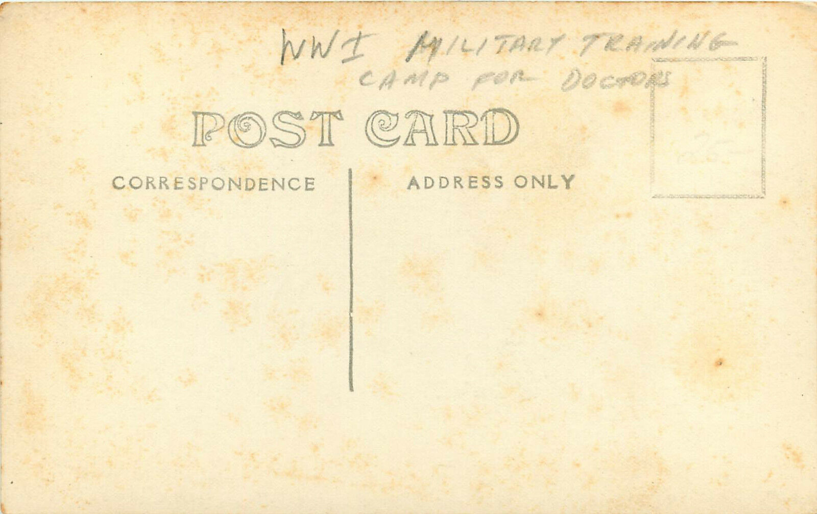 Postcard WWI Training Camp For Doctors Fort Benjamin Harrison Medical ...