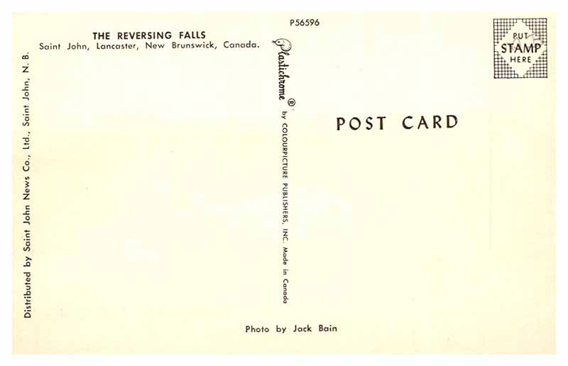 Postcard BRIDGE SCENE Between Saint John And Lancaster New Brunswick NB ...