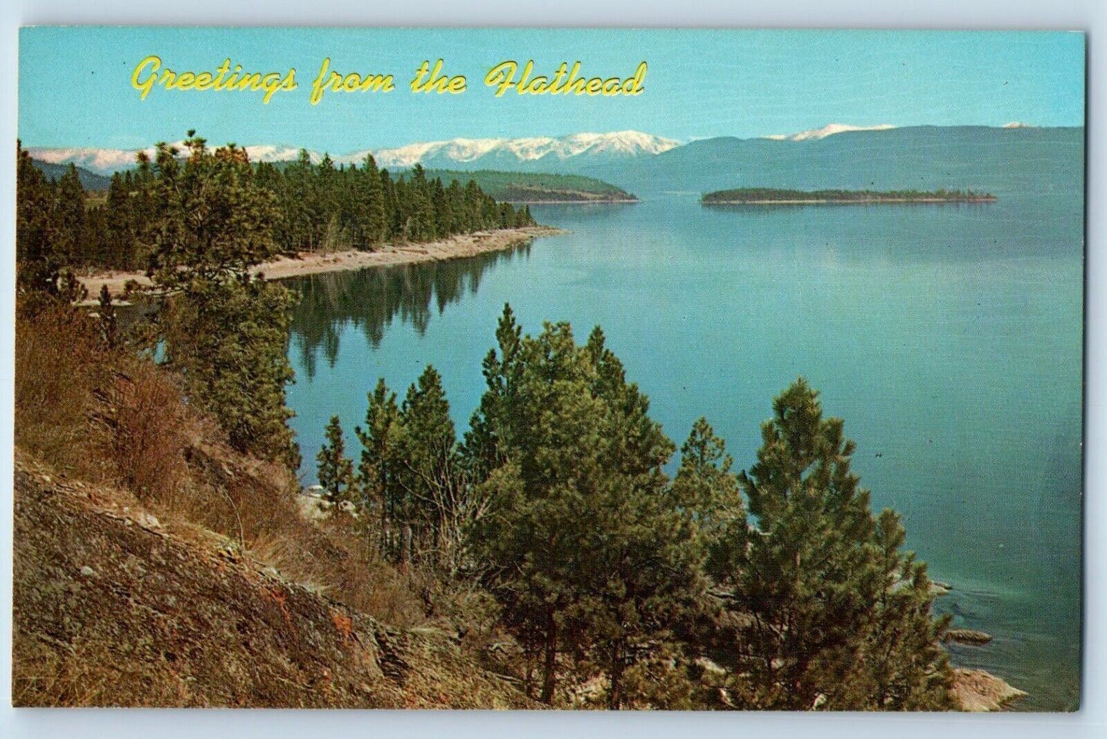 1960 Kalispell Montana Vintage Postcard Flathead Lake Exterior View ...