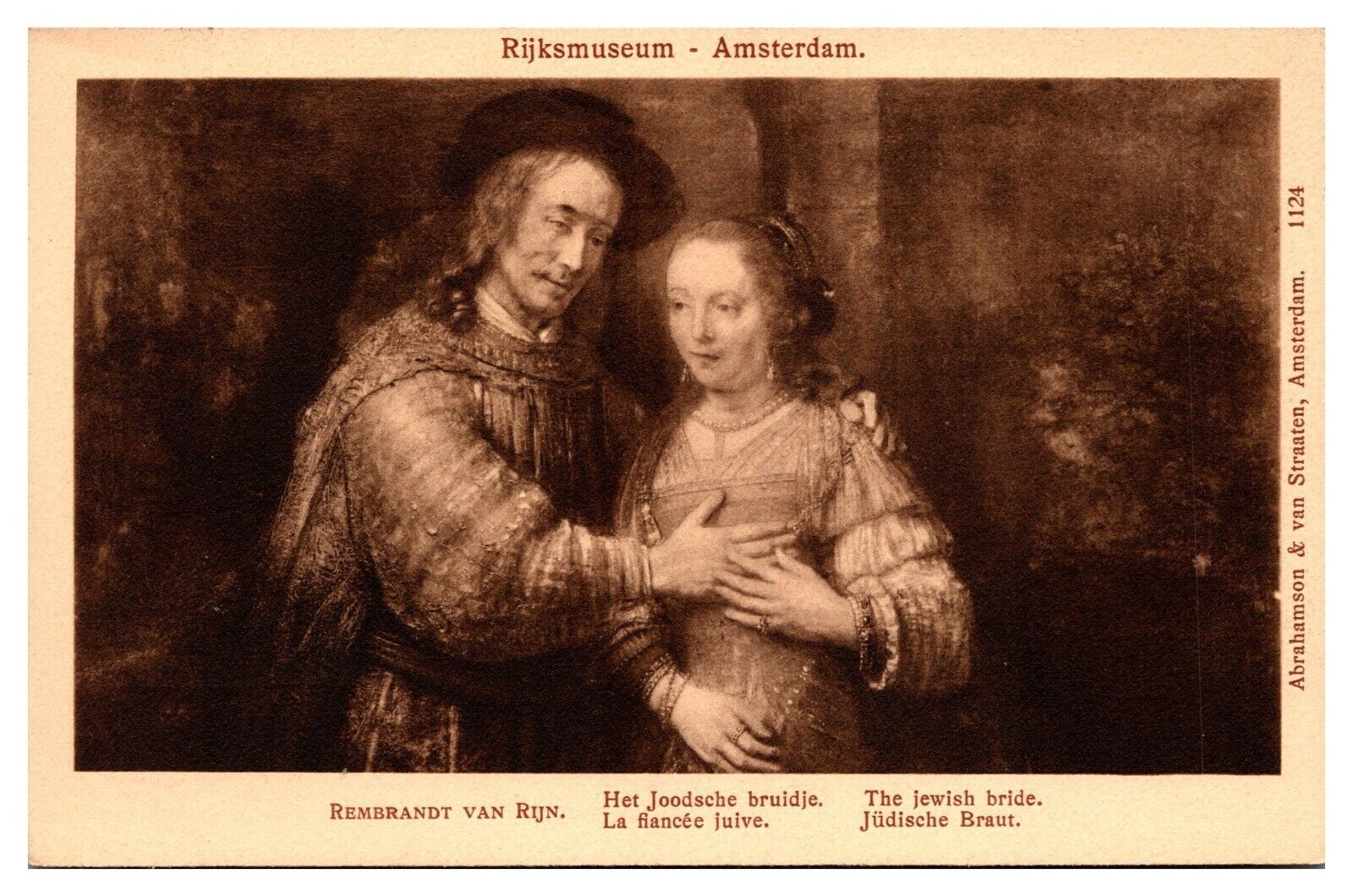 ANTQ The Jewish Bride, Rembrandt Van Rijn, Art, Rijksmuseum, Amsterdam ...