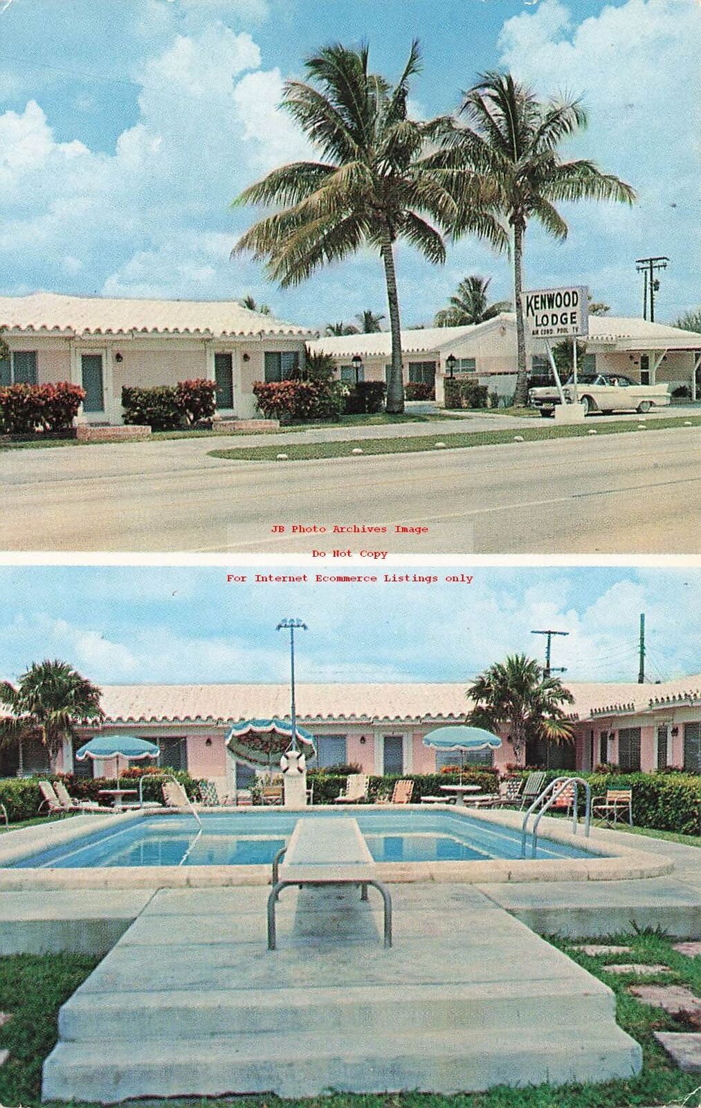 FL, Hollywood, Florida, Kenwood Lodge Motel, Swimming Pool, 50s Cars ...