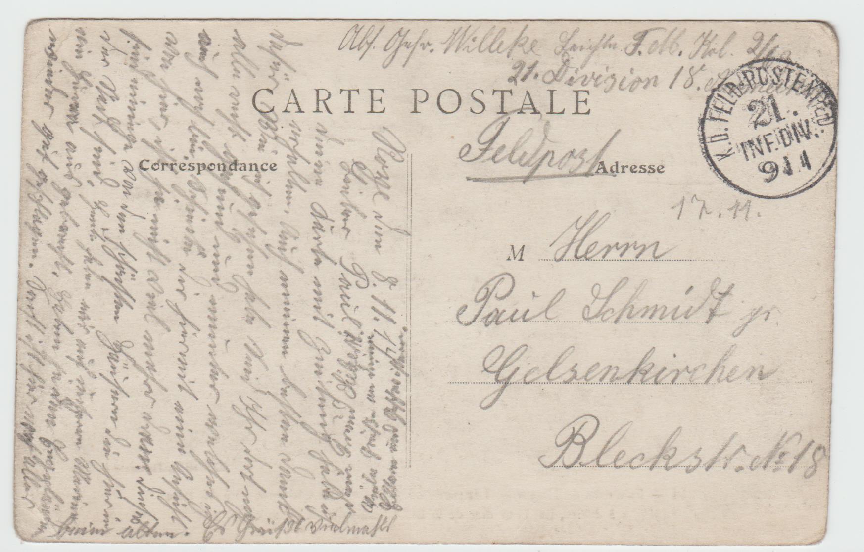 Le Château de Liancourt-Fosse Castle France 1914 Postcard | Topics ...