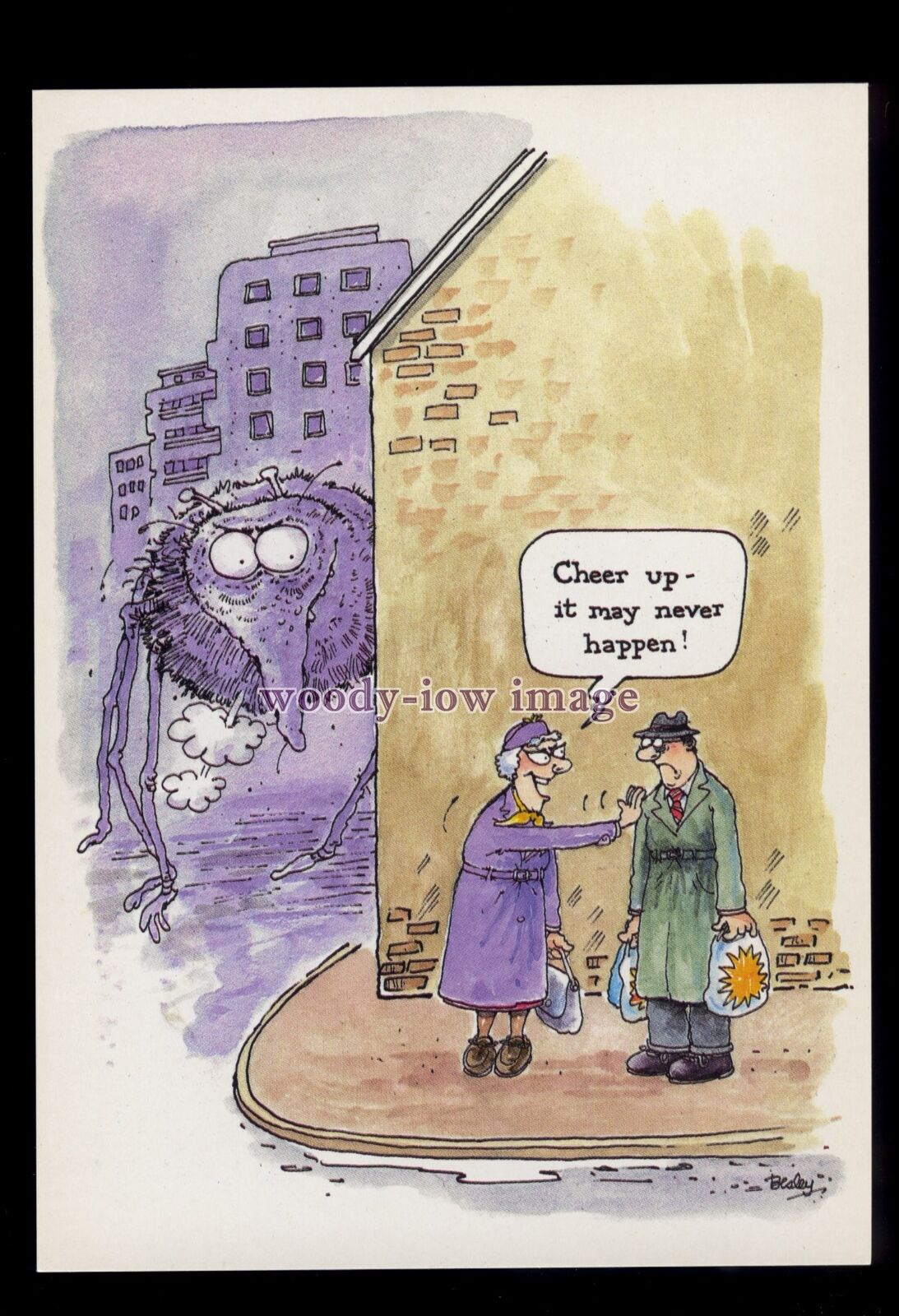 BES029 - Monster - Cheer up - it may never Happen - comic postcard by ...