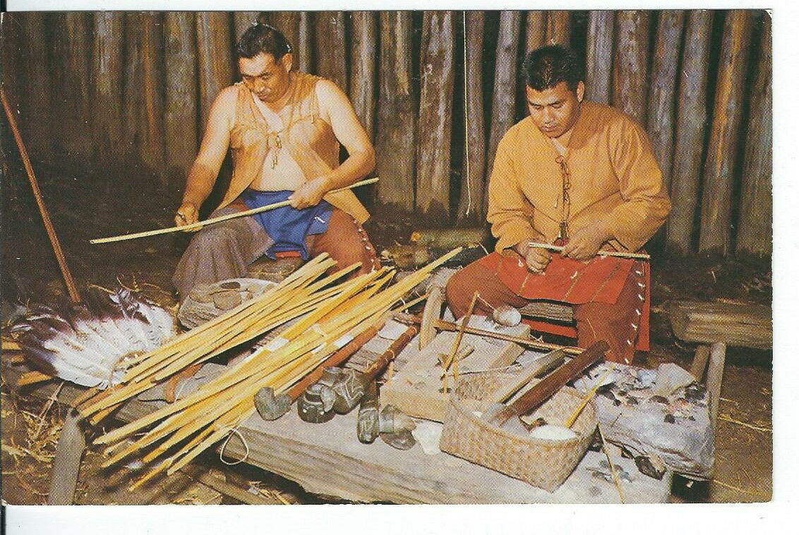 CH-017 NC, Cherokee, Oconaluftee Indian Village Weapon Makers Chrome ...