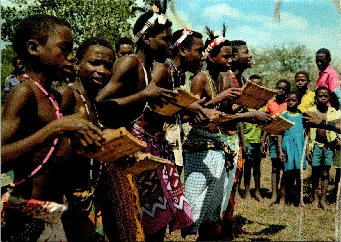 Vintage Continental Size Postcard the Giriama Dancers of Kenya Mailed ...
