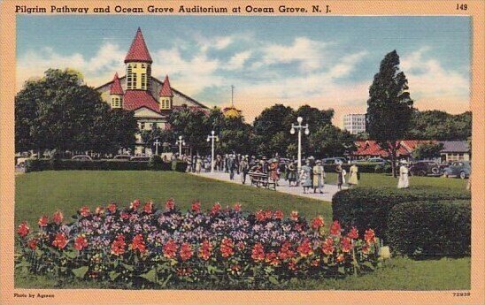 New Jersey Ocean Grove Pilgrim Pathway And Ocean Grove Auditorium At ...