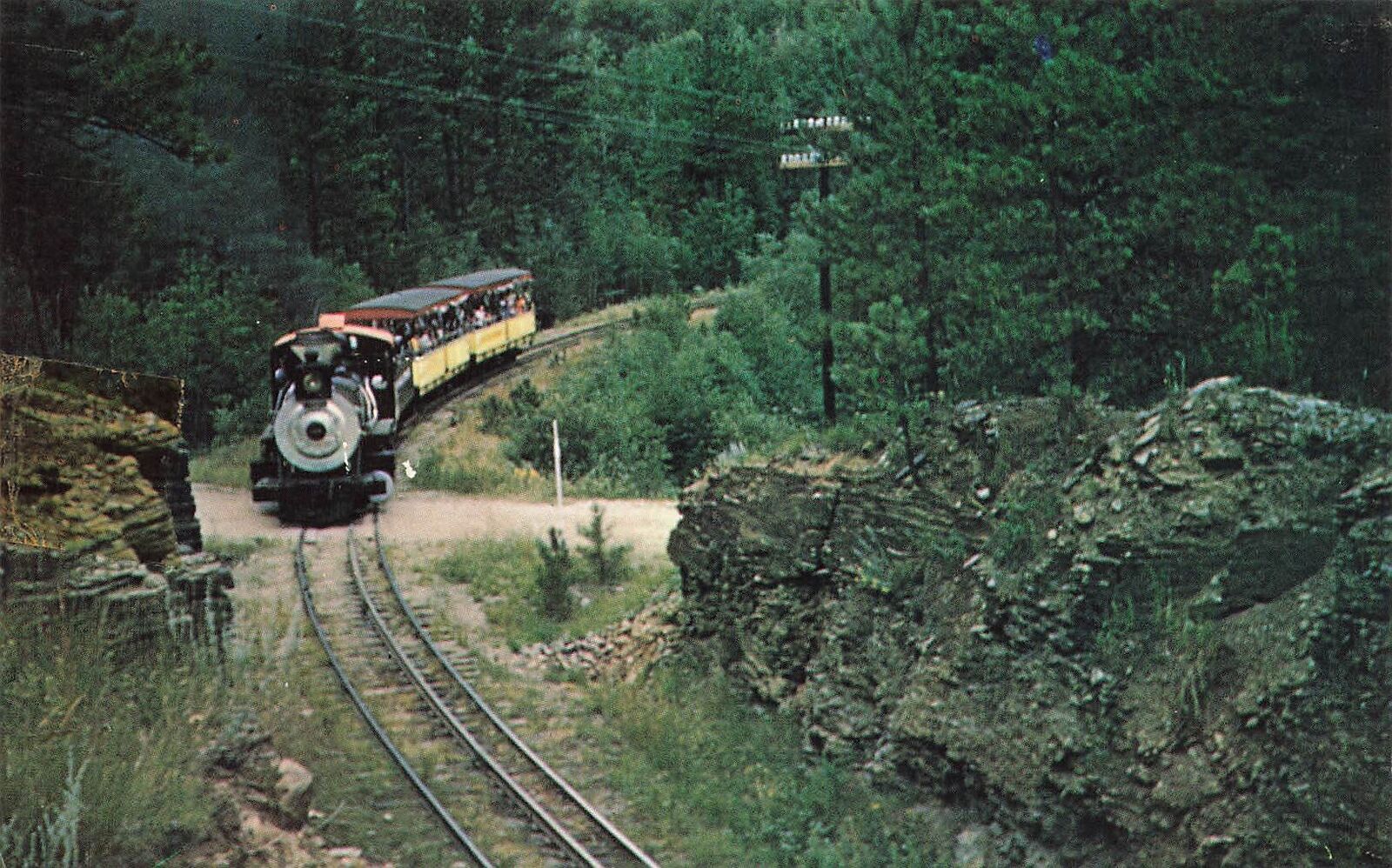 Postcard 1880 Narrow Gauge Steam Train Vintage Chrome Unposted 1939 ...