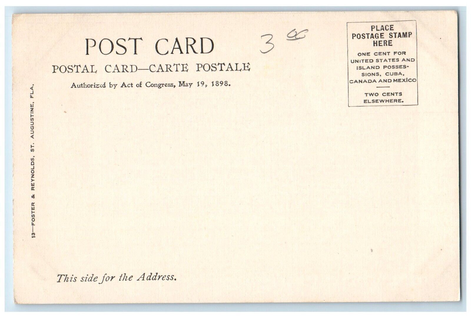 1898 Trees at The Golf Links Palm Beach Florida FL Unposted Postcard ...