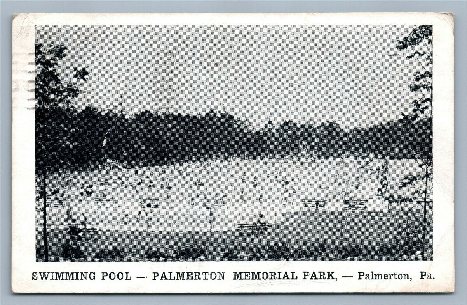 Palmerton PA Memorial Park & Swimming Pool Vintage Postcard | United ...