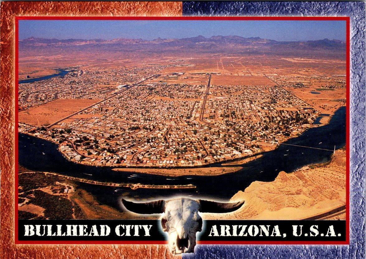 2~4X6 Postcards Bullhead City, AZ Arizona AERIAL VIEW & STREET SCENE ...
