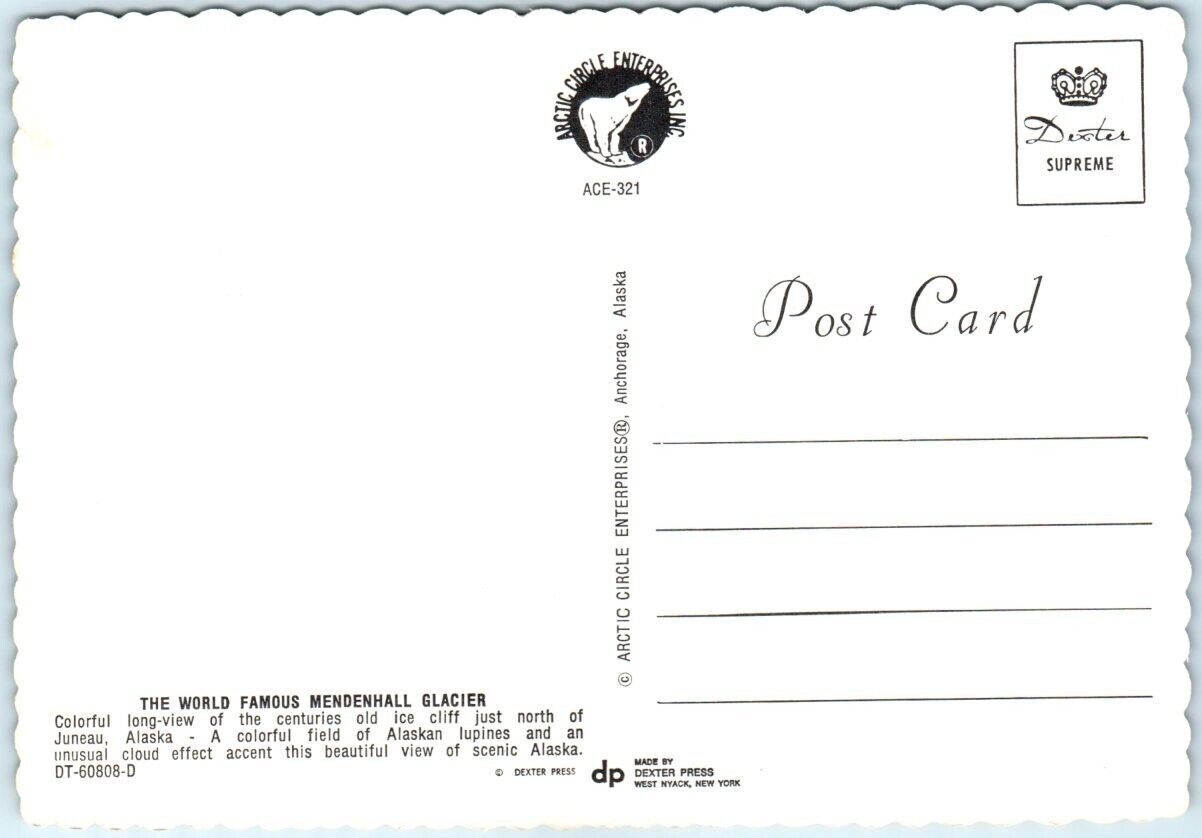 Postcard - Magnificent Mendenhall Glacier - Alaska | United States ...