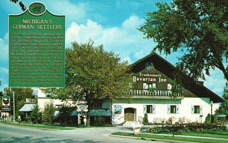 Vintage Postcard Michigan's German Settler Frankenmuth Bavarian Inn ...
