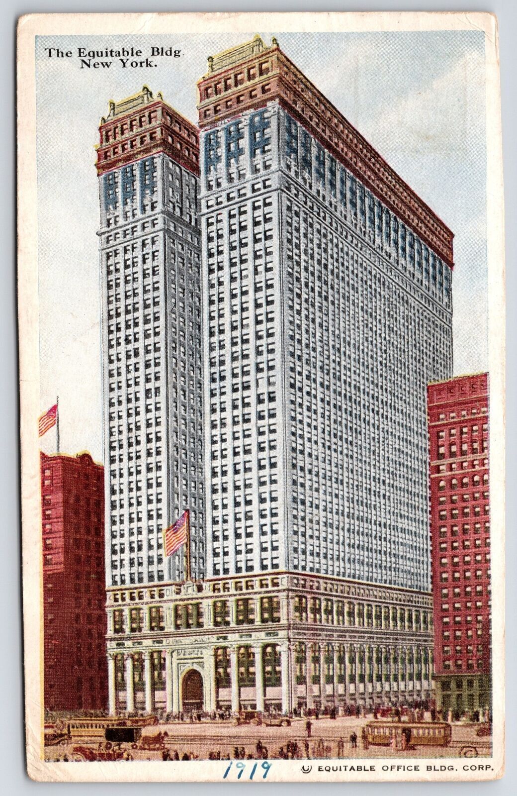 1918 The Equitable Office Building New York City NY Tower Posted ...