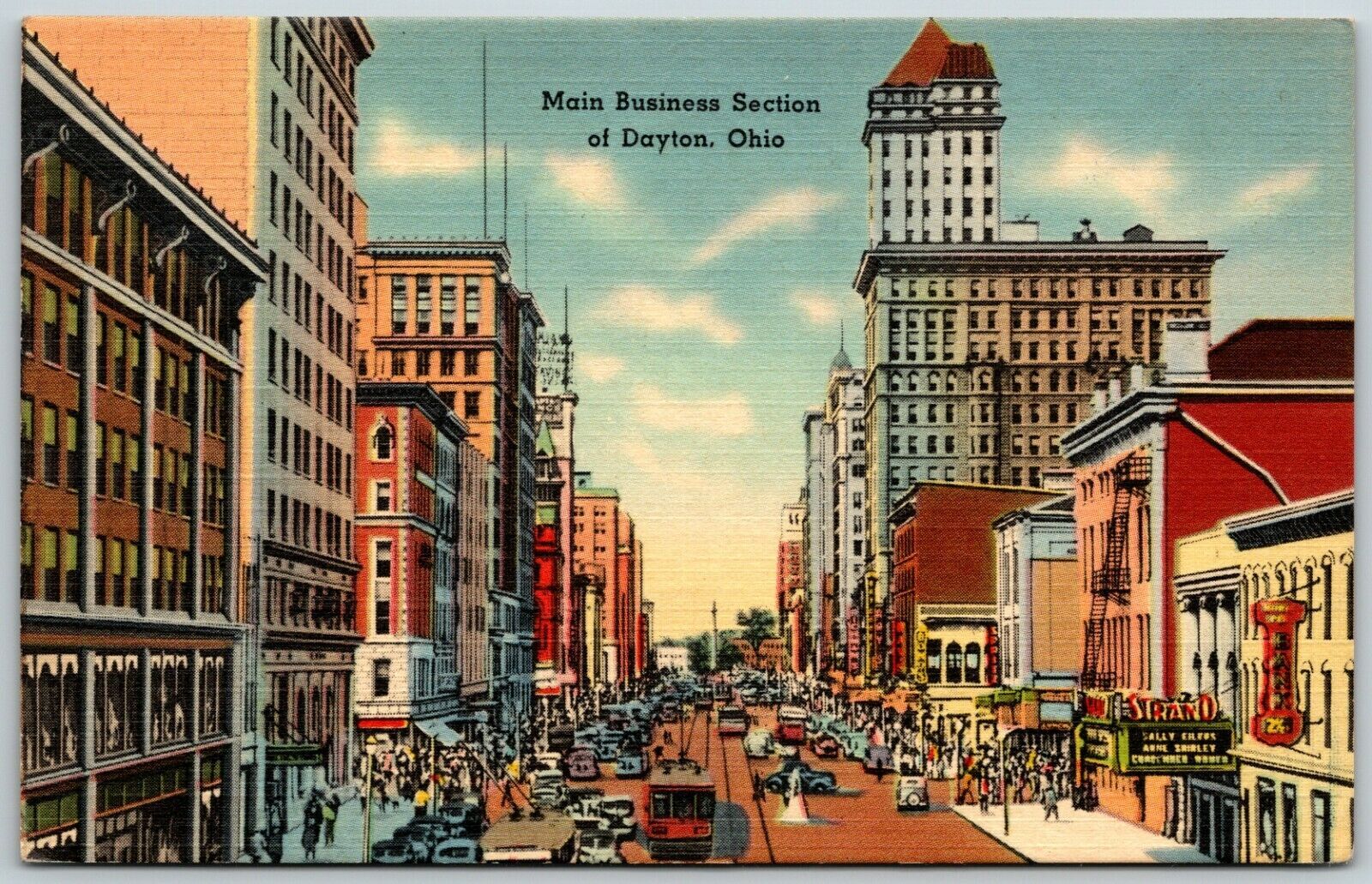 Main Business Section, Dayton, Ohio 1943 - Postcard | United States ...