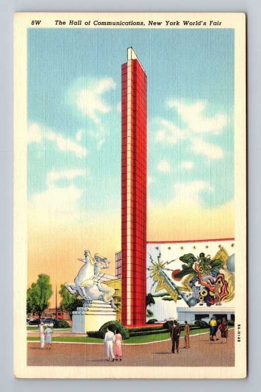 New York City-NY 1939 World's Fair Communications Hall Statue Vintage ...