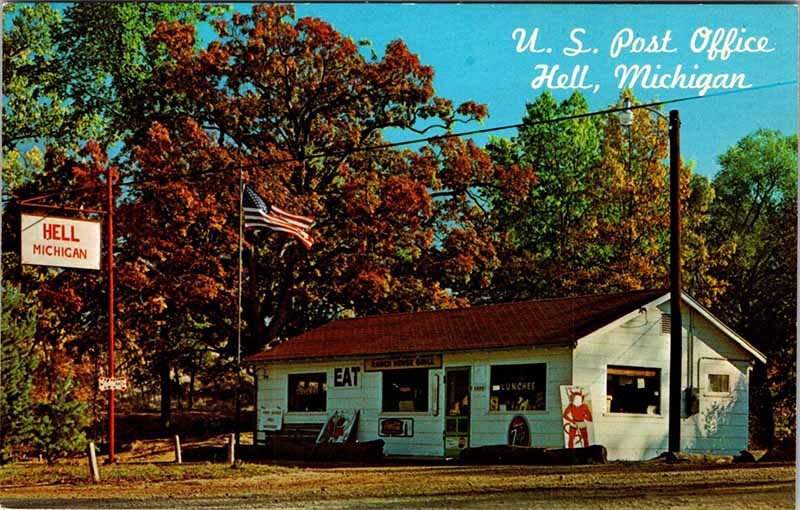 Postcard BUILDING SCENE Hell Michigan MI AK2878 | United States ...