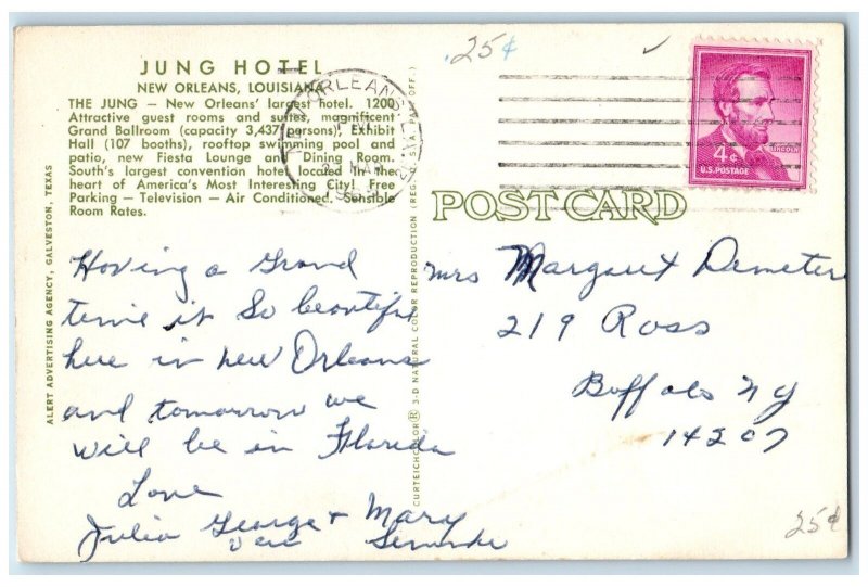 1965 Jung Hotel View Restaurant Rooftop Pool Classic Car New Orleans LA ...