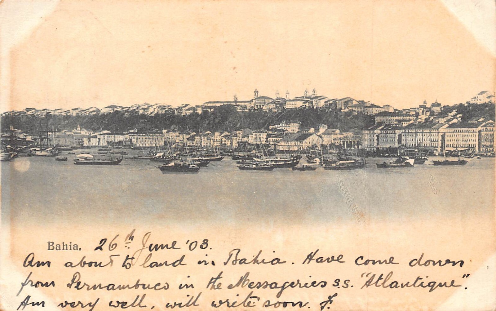 Brazil Bahia 1903 Harbour Boats vintage postcard B838 | Latin & South ...