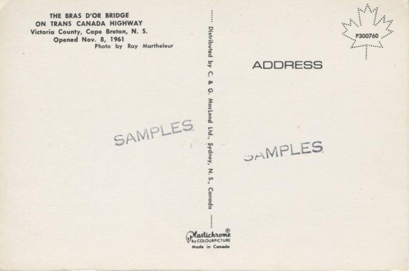 Bras d'Or Bridge Trans Canada Highway Cape Breton Nova Scotia NS ...