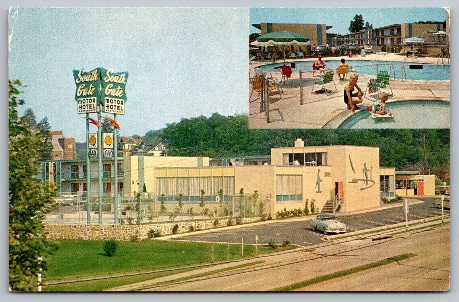 South Gate Motor Hotel Shirley Highway Arlington Virginia Vintage UNP ...