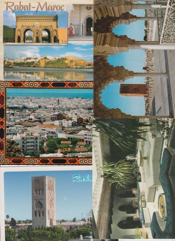 RABAT MOROCCO MAROC 61 Modern Africa Postcards mostly 1960-1990 period ...