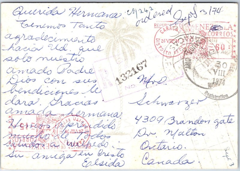 Vintage Continental Sized Postcard (9) Mini Scenics of Venezuela ...