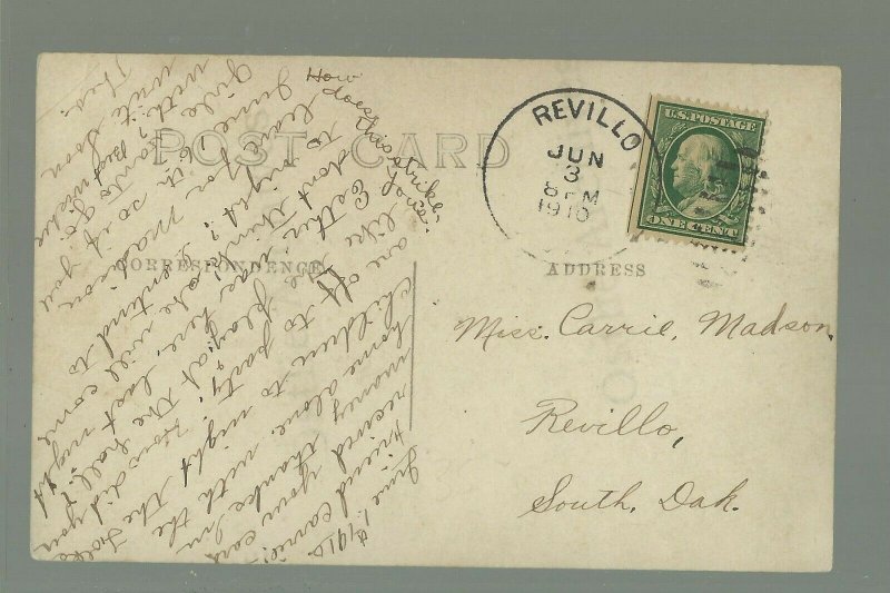 Revillo SOUTH DAKOTA RP 1910 INTERIOR GENERAL STORE nr Labolt Watertown ...