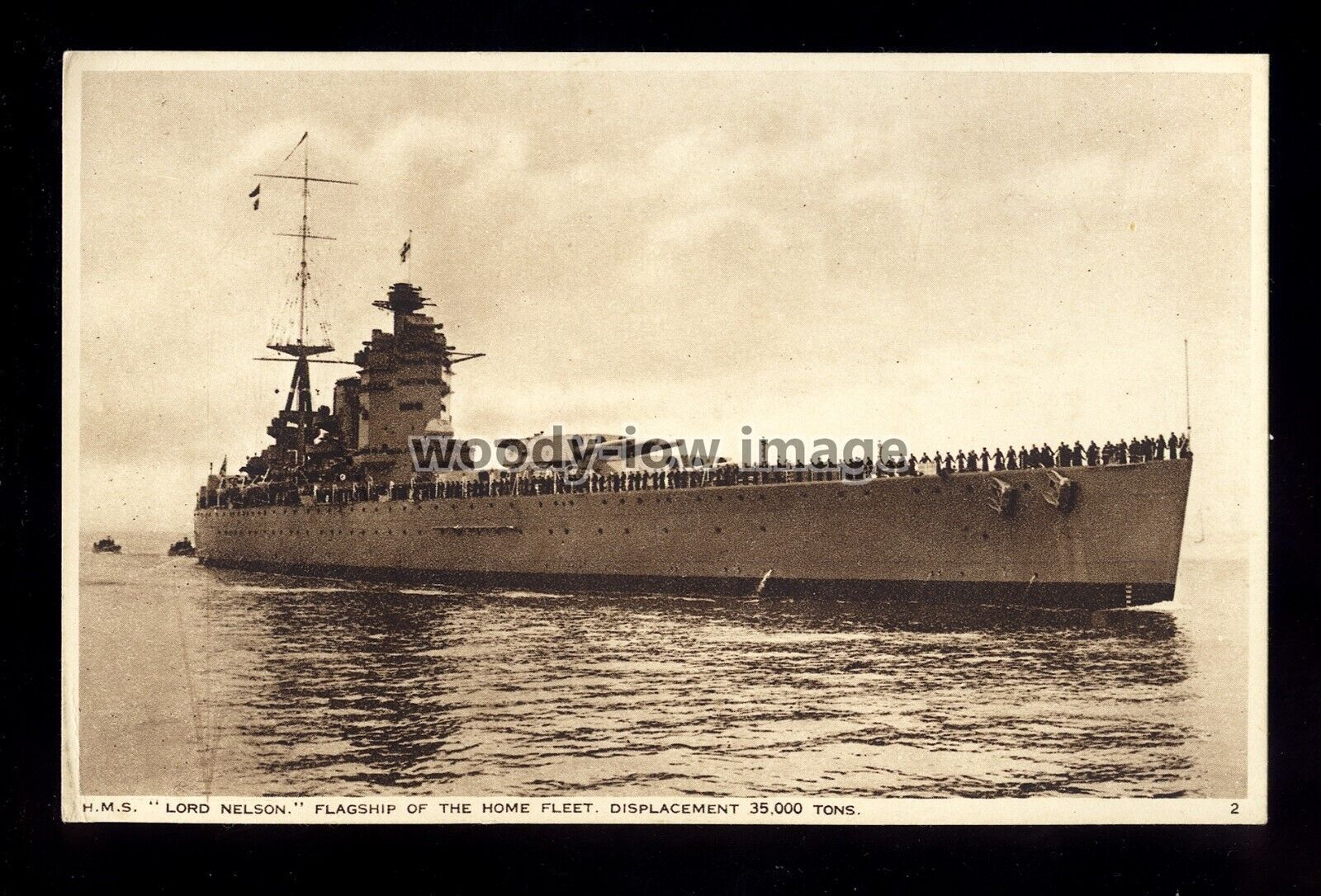 na7479 - Royal Navy Battleship - HMS Lord Nelson (Home Fleet Flagship ...