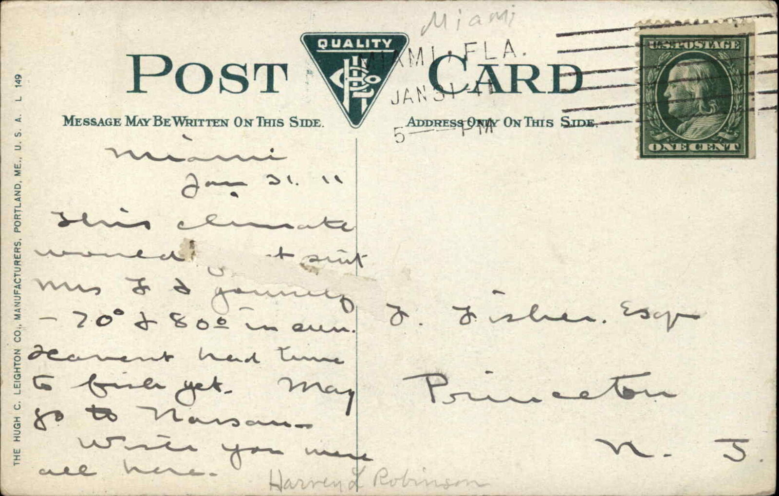 Miami Florida FL Old Fort Dallas Entrance Gate c1900s-10s Postcard ...