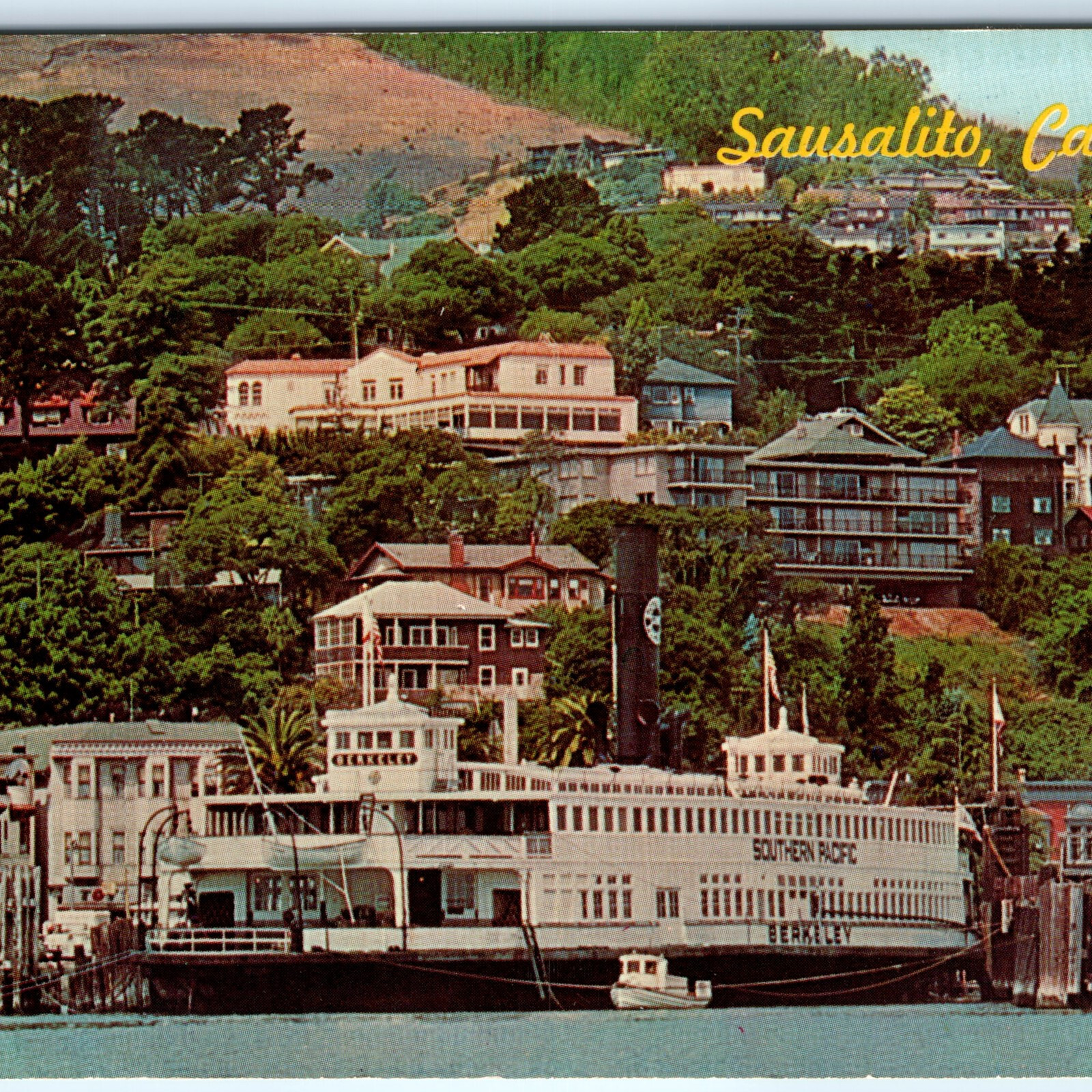 c1960s Sausalito, CA Trade Fair Southern Pacific Ry Berkeley Ship ...