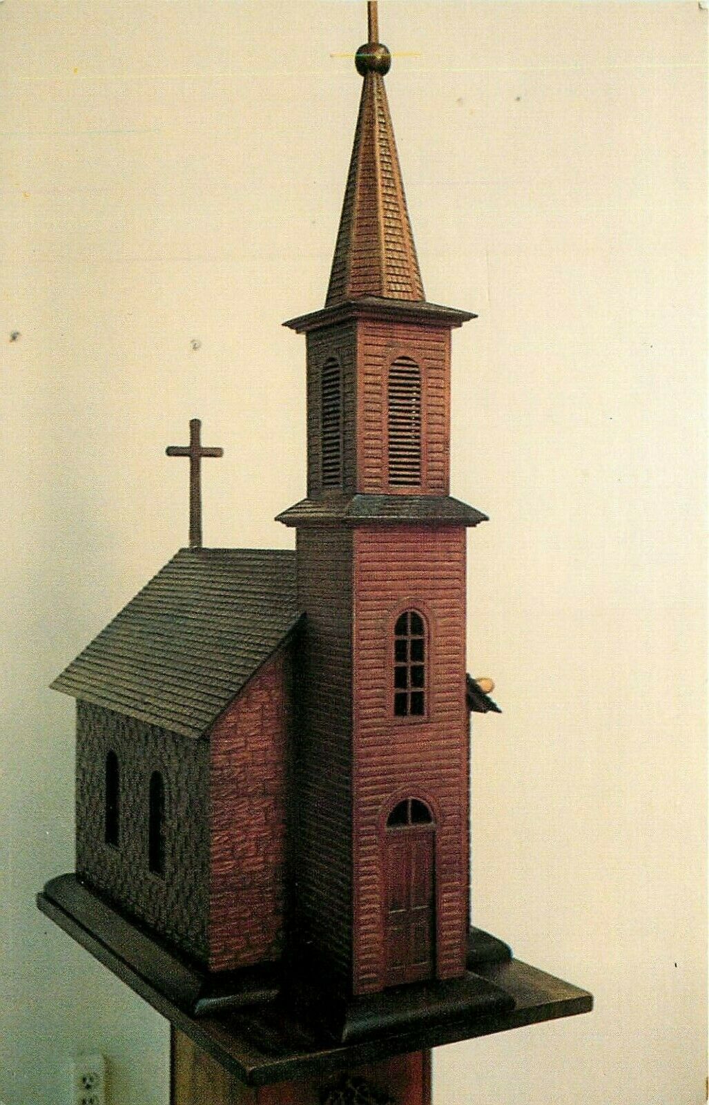 St Anthony St Lucas Festina Iowa IA Smallest Church Miniature Postcard ...