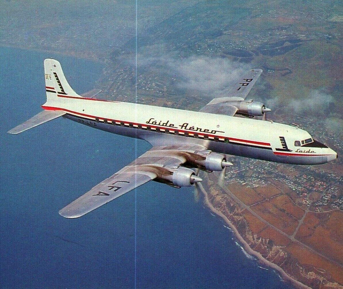 Airplane Loide Aereo Douglas DC-6A Loide Aereo Brasil UNP Chrome ...