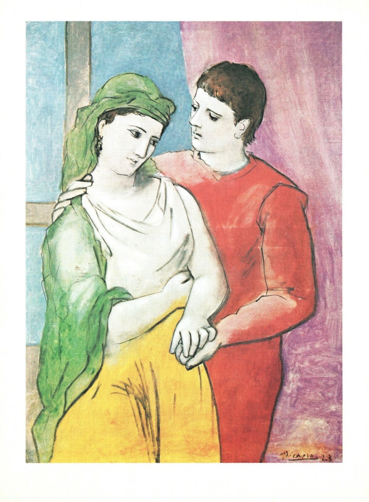 Vintage Postcard The Lovers Pablo Picasso National Gallery of Art ...
