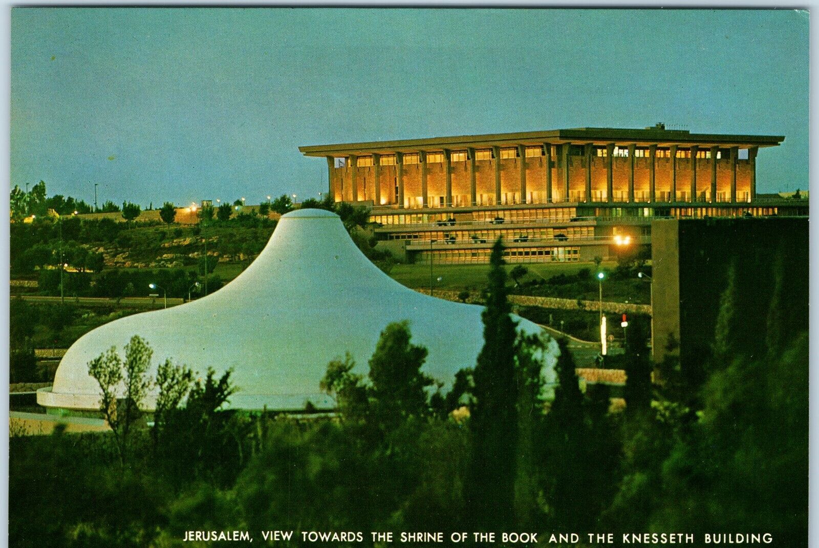c1970s Jerusalem Israel Shrine of Book Israel Museum Knesset Building ...