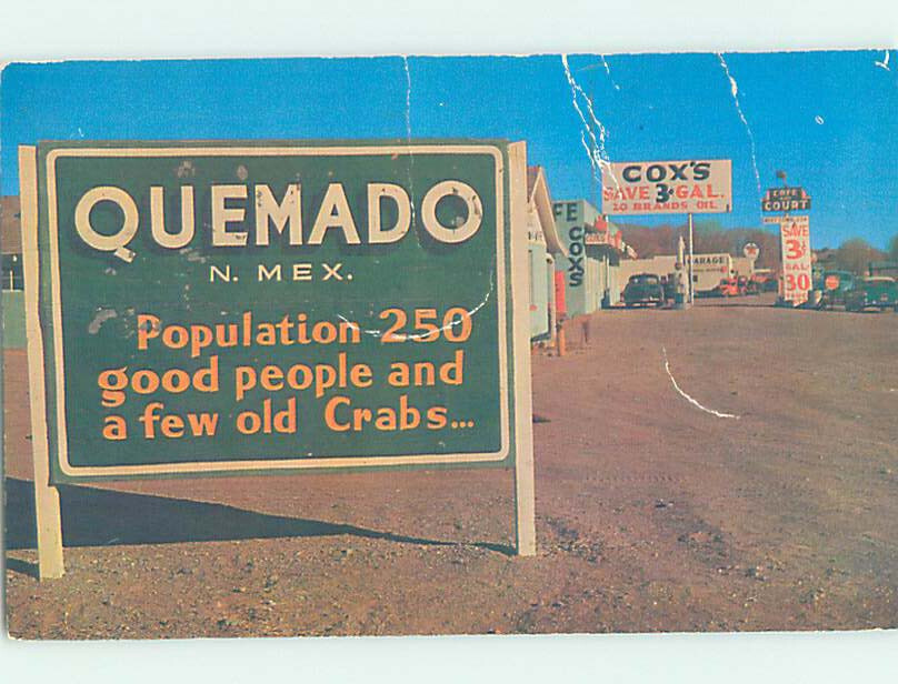 Chrome GAS STATION Quemado - Near Pie Town & Techado & Fence Lake NM ...