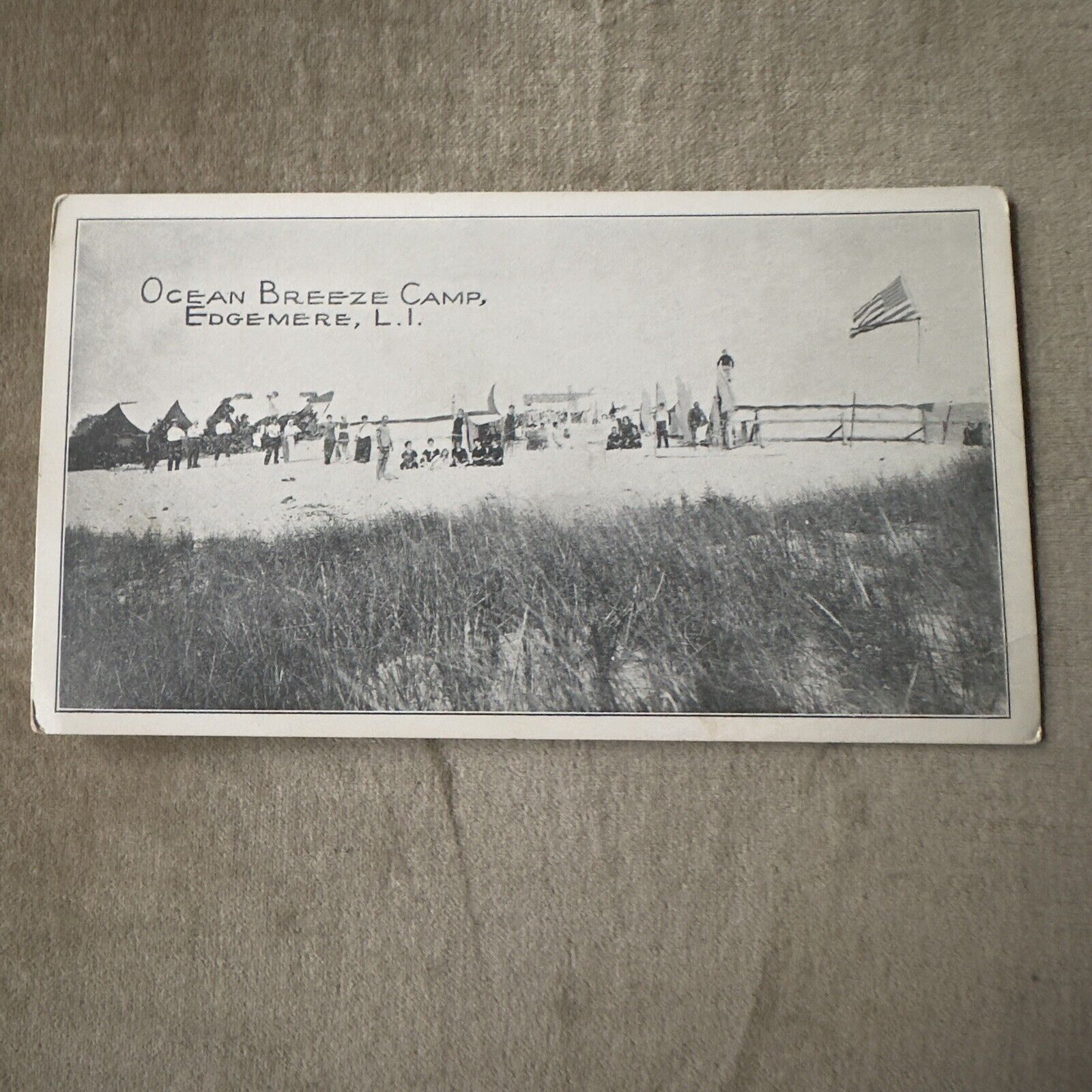 Ocean Breeze Camp Edgemere ROCKAWAY Queens Long Island NY NYC Postcard ...