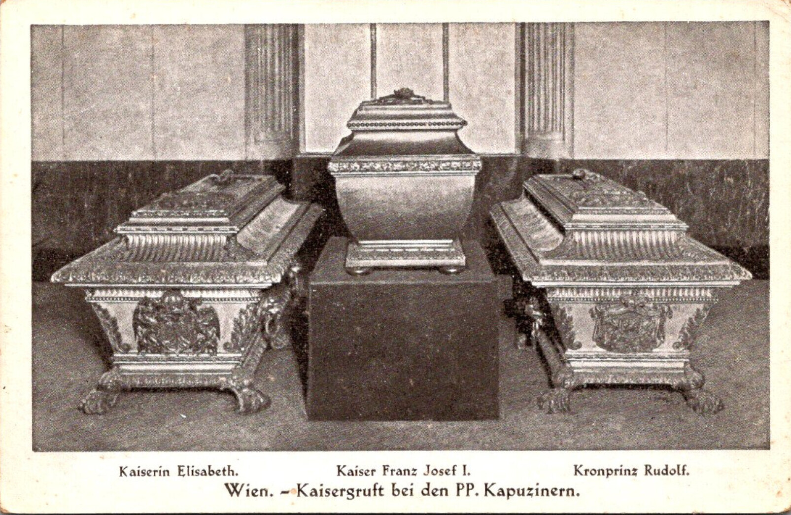 Austria Wien Vienna Capuchin Church & Monastery Kaiser Crypt Kaiserin ...