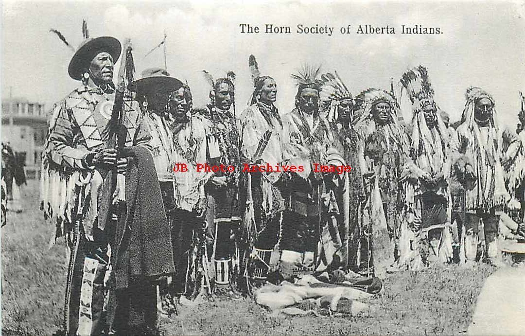 Native American Indians, Alberta Tribe, Horn Society, A Young No 158-9 ...