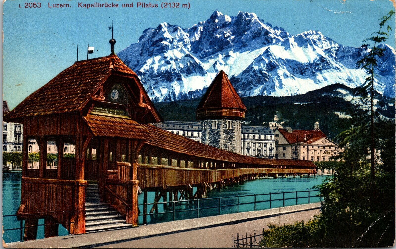 Vintage Postcard Lake Lucerne and Mount Pilatus Mailed 1937 | Other ...
