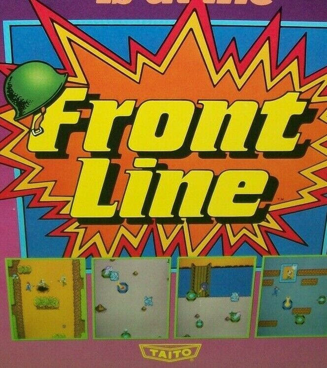 Front Line Arcade FLYER Original Vintage 1982 Game Artwork Sheet Battle ...