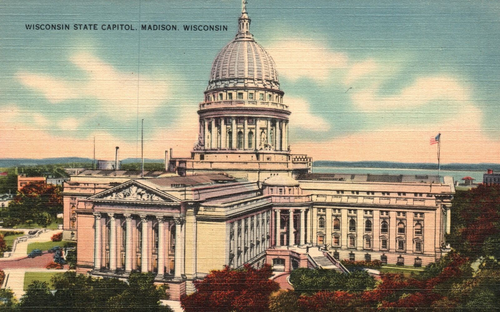 Vintage Postcard 1930's State Capitol Roman Renaissance Madison ...