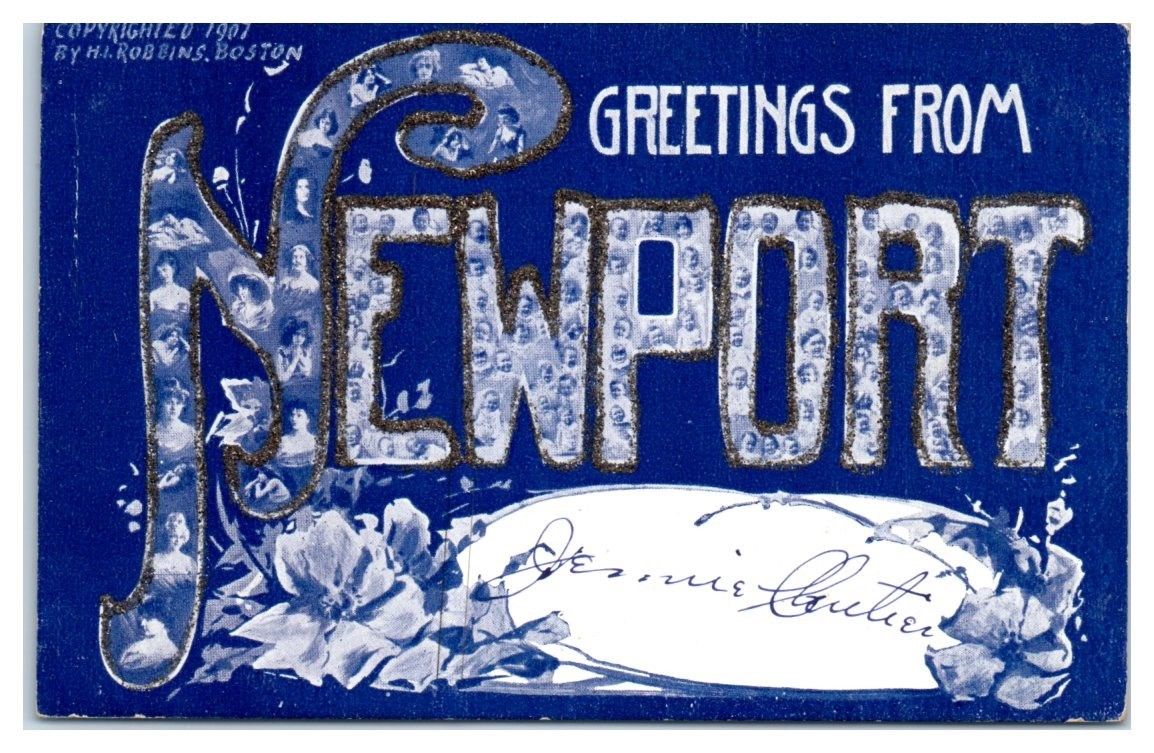 Early 1900s Greetings from Newport, RI LARGE LETTER Postcard | United ...