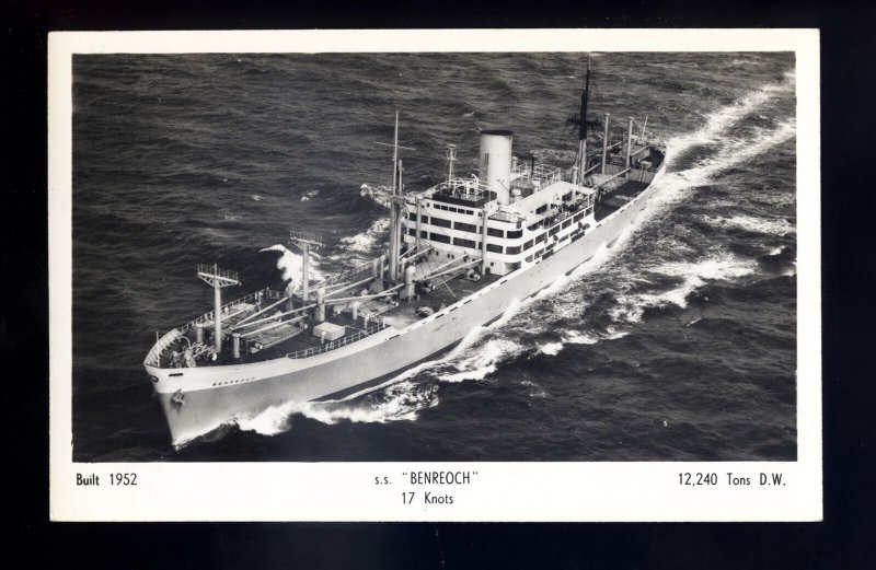 ca0720 - Ben Line Cargo Ship - Benreoch - built 1952 - plainback ...