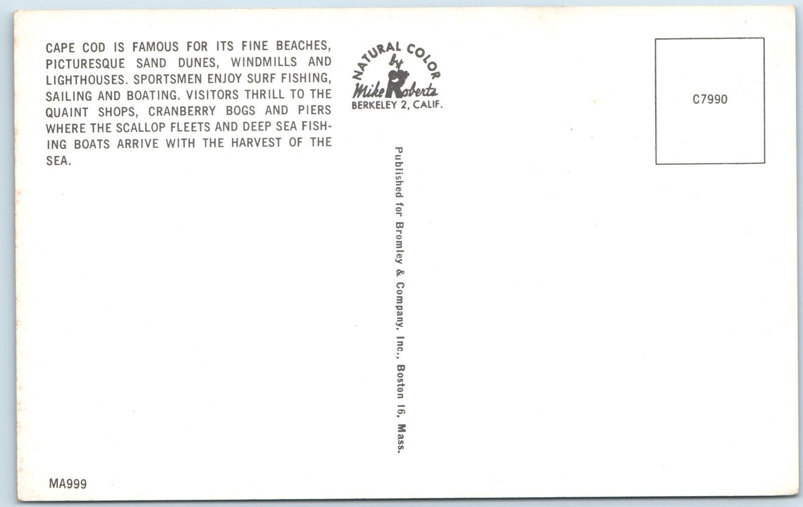 c1960s Cape Cod, Mass. Greetings Multi View Chrome Photo Collage Letter ...