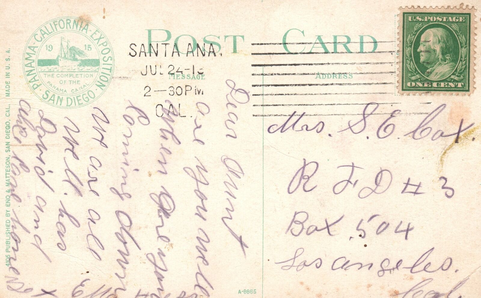 Vintage Postcard A Beautiful Cactus Garden in California CA Eno ...