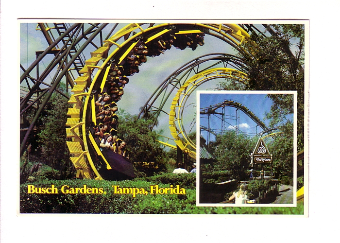 View with Insert View, Python Roller Coaster Amusement Ride, Busch ...